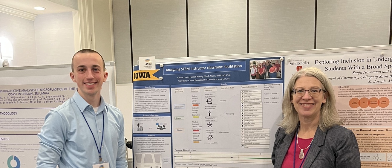 Undergraduate researcher, Carson Lovig, presented his work on the ...